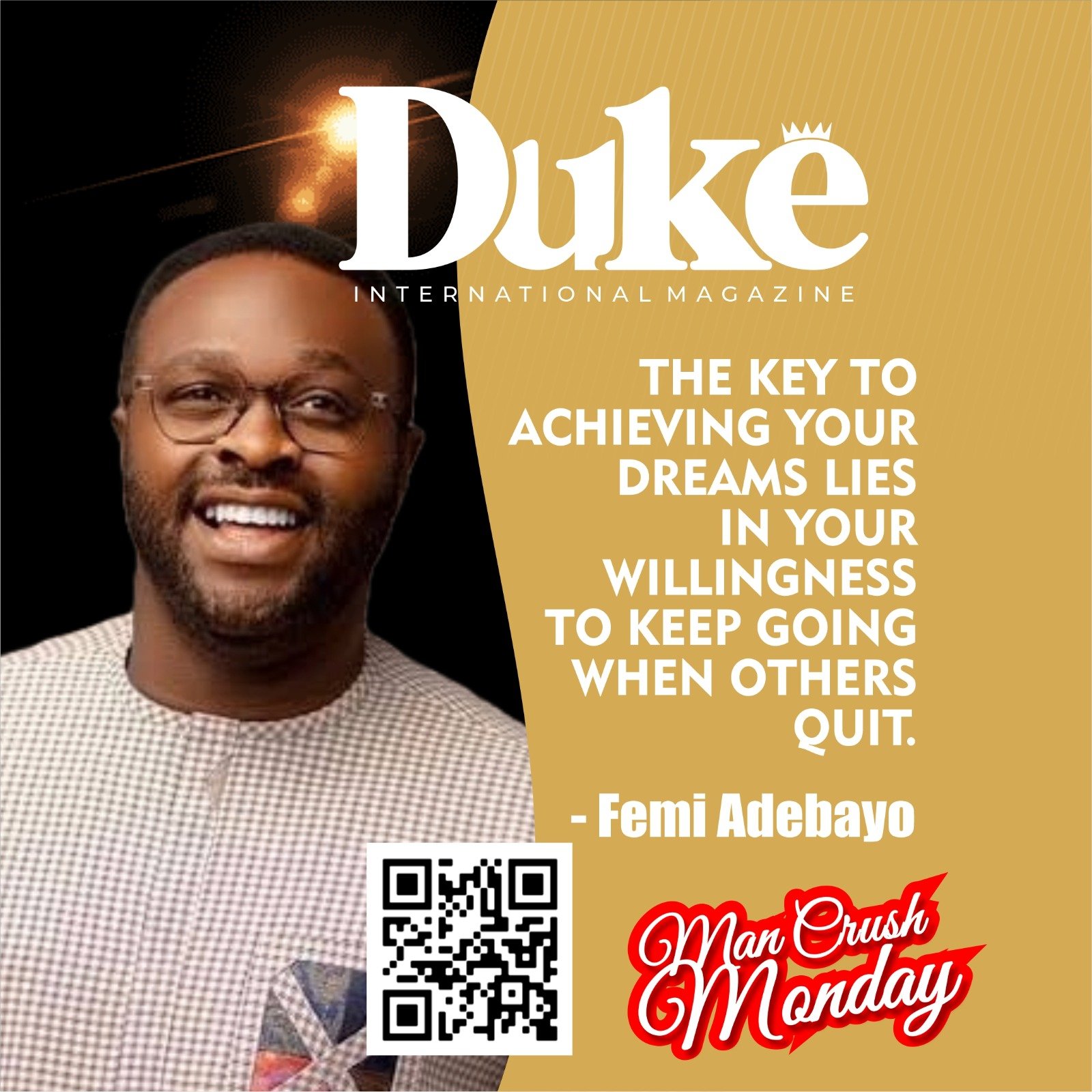 Man Crush Monday: Femi Adebayo | Duke International Magazine